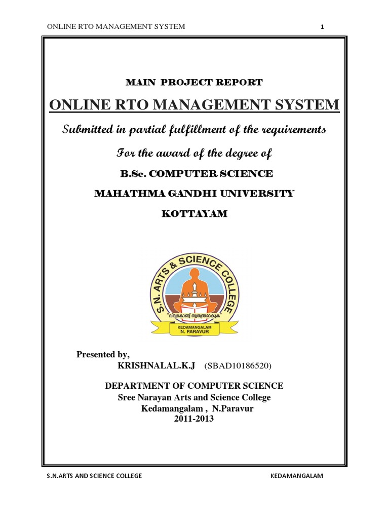 Online Rto Management System PDF | PDF | Active Server Pages ...