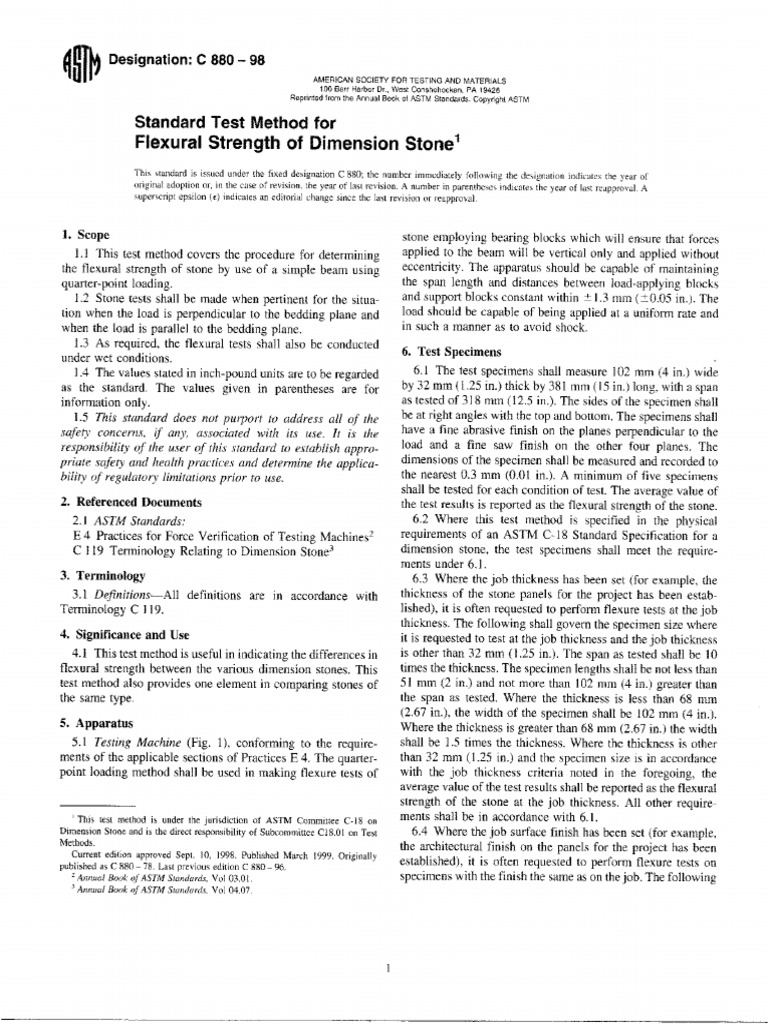 Astm C880-98