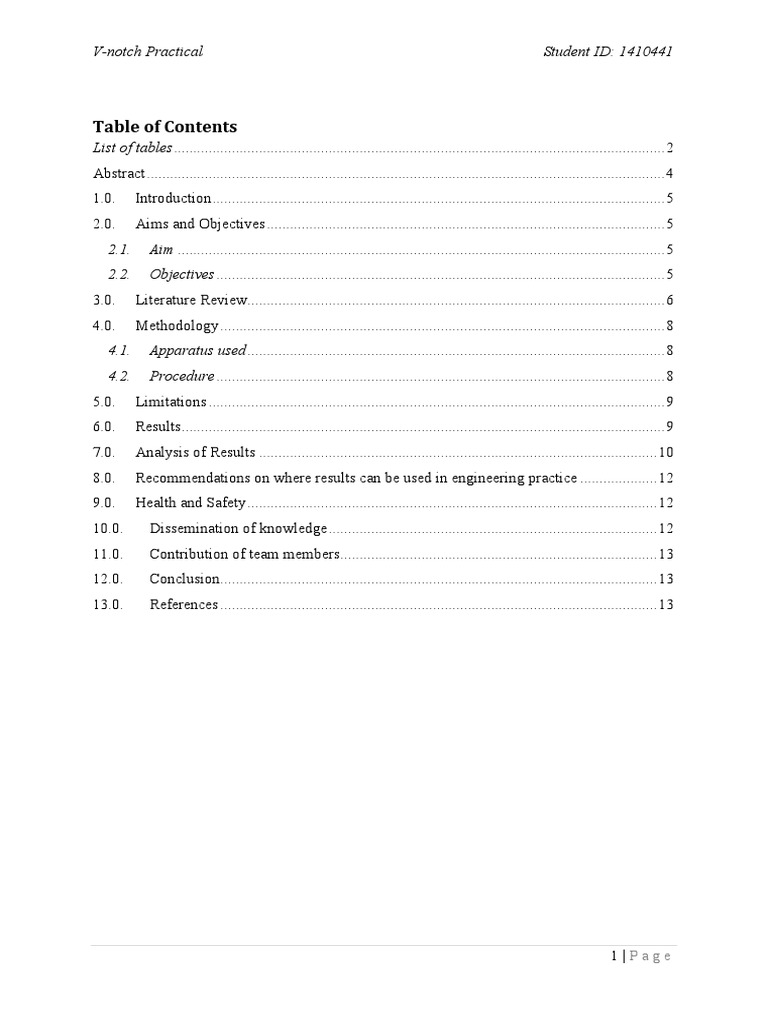 V Notch Practical | PDF | Fluid Dynamics | Experiment