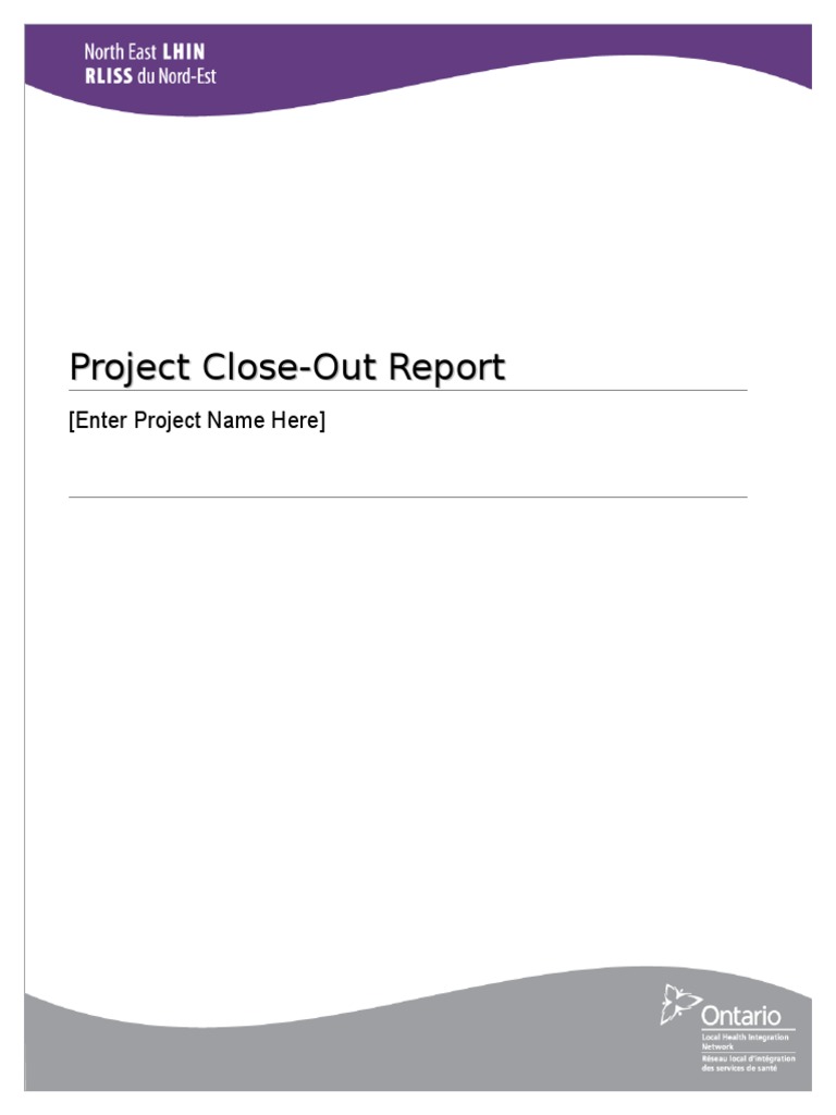 7 - Project Close Out Report Template | PDF | Project Management | Goal