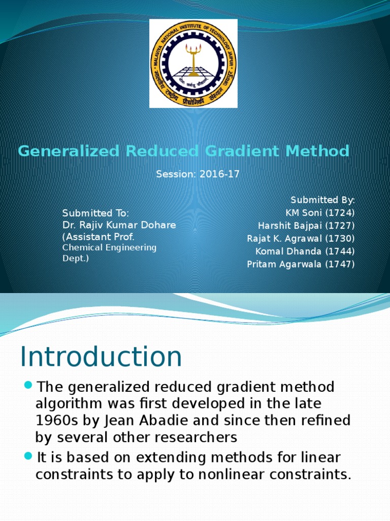 Grg Method Algorithm And Example Pdf Mathematical Optimization Systems Science