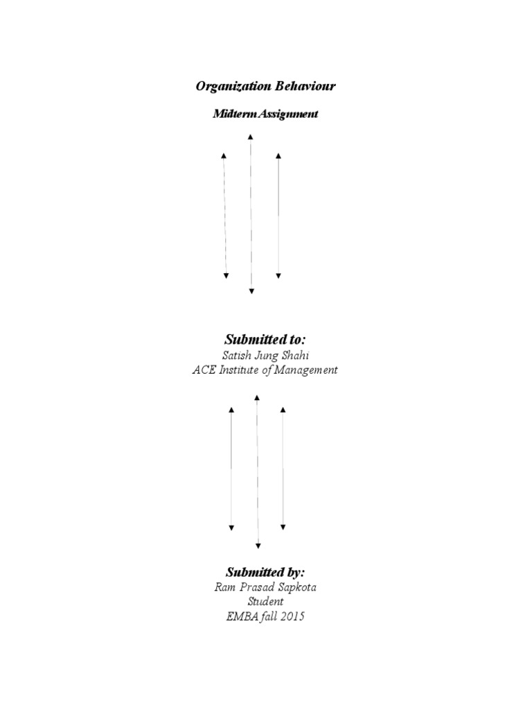 Reflective Essay 1 | PDF | Organizational Behavior | Motivation