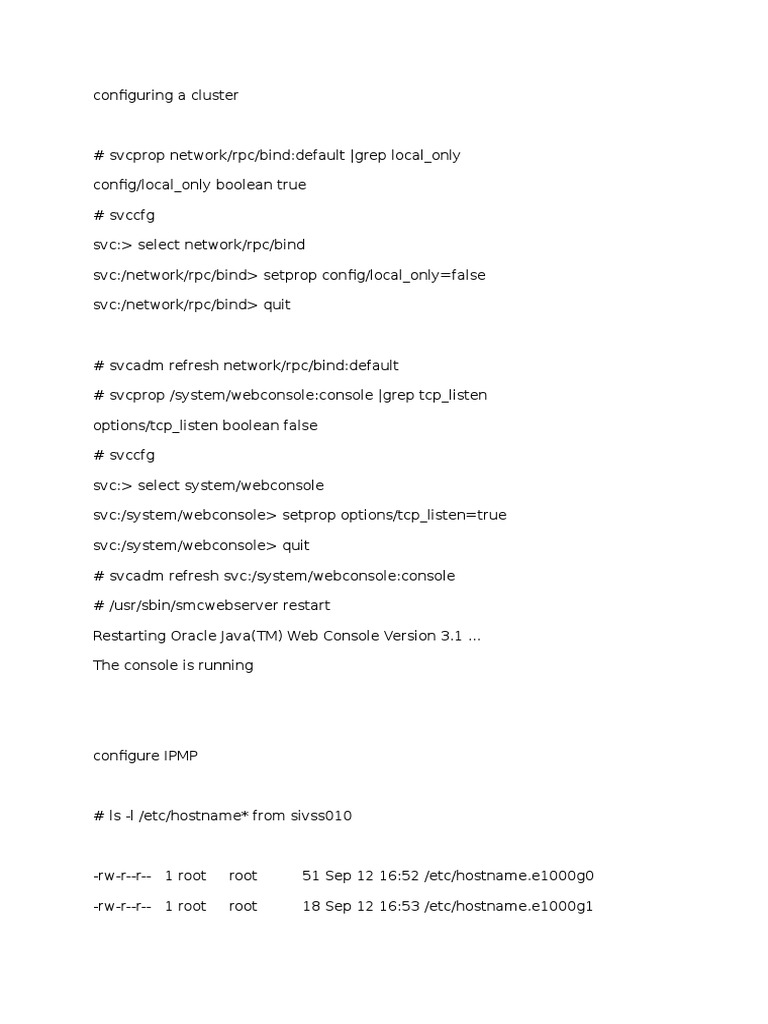 How To Configure A Cluster | PDF | Secure Shell | Network Architecture