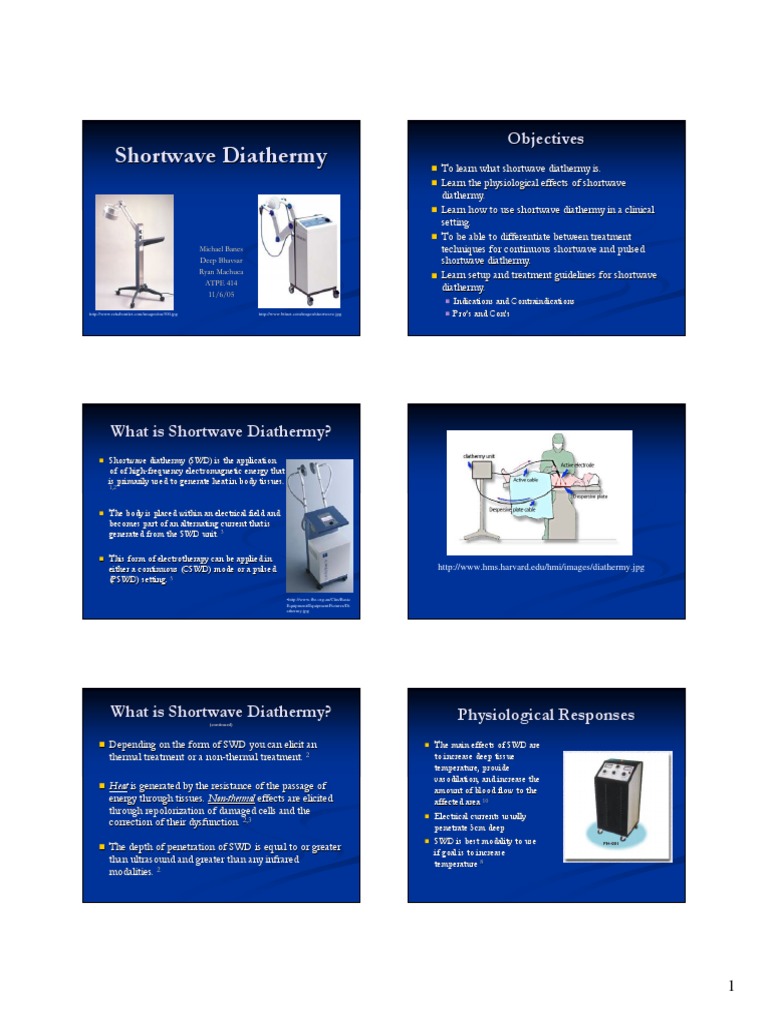 Shortwave Diathermy | PDF