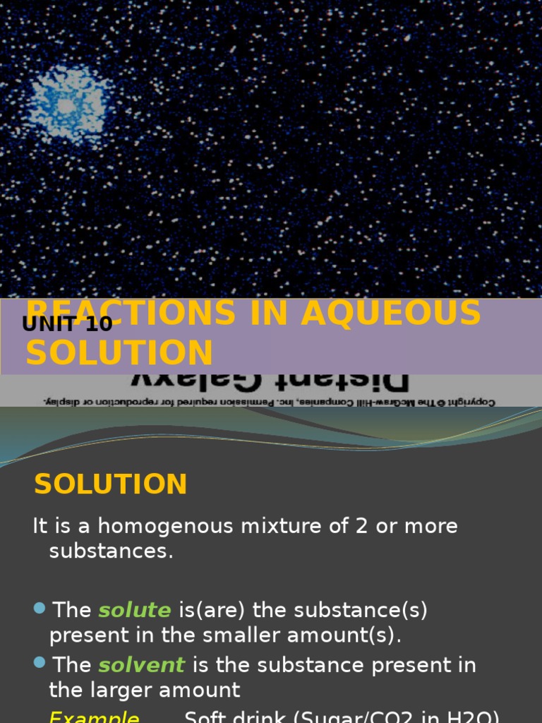 Aqueous Reactions of Potassium Chloride | PDF | Redox | Solution