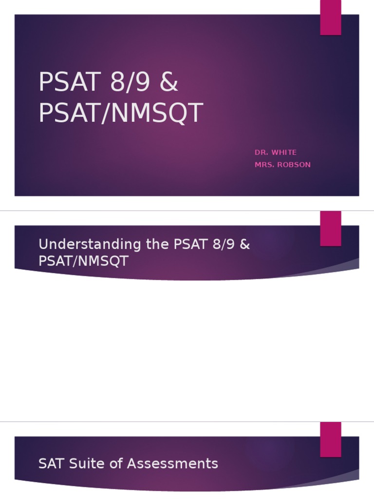 Understanding PSAT 8/9 Scores and Benchmarks | PDF | Psat/Nmsqt ...
