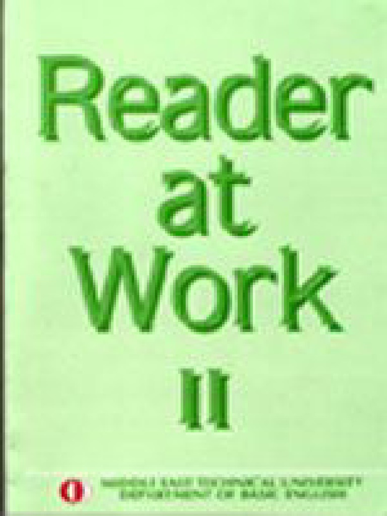 Reader at Work II PDF | PDF | Atoms | Groundwater