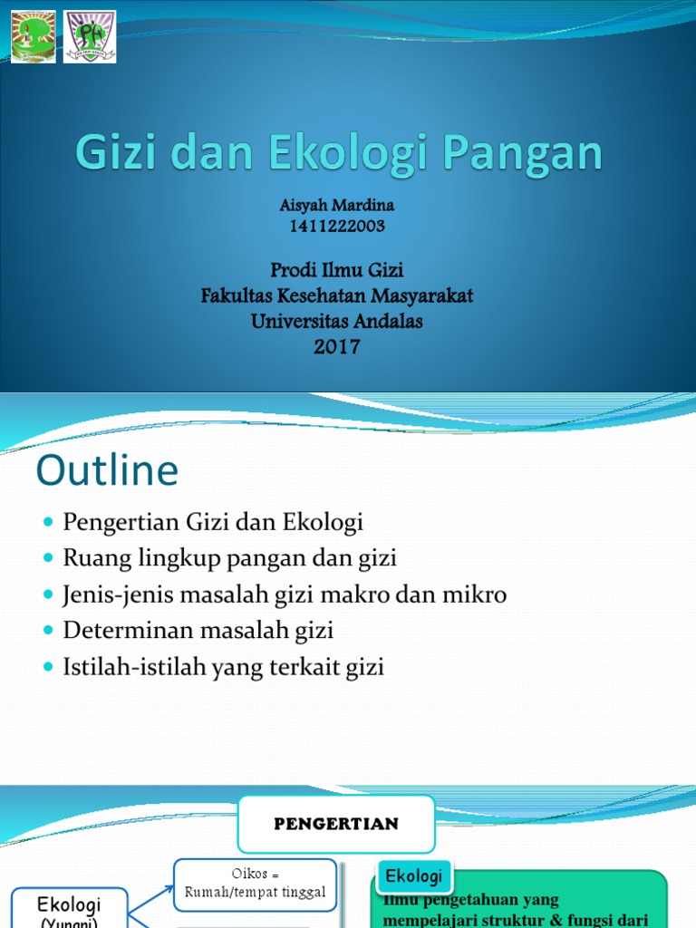 Gizi Dan Ekologi Pangan | PDF
