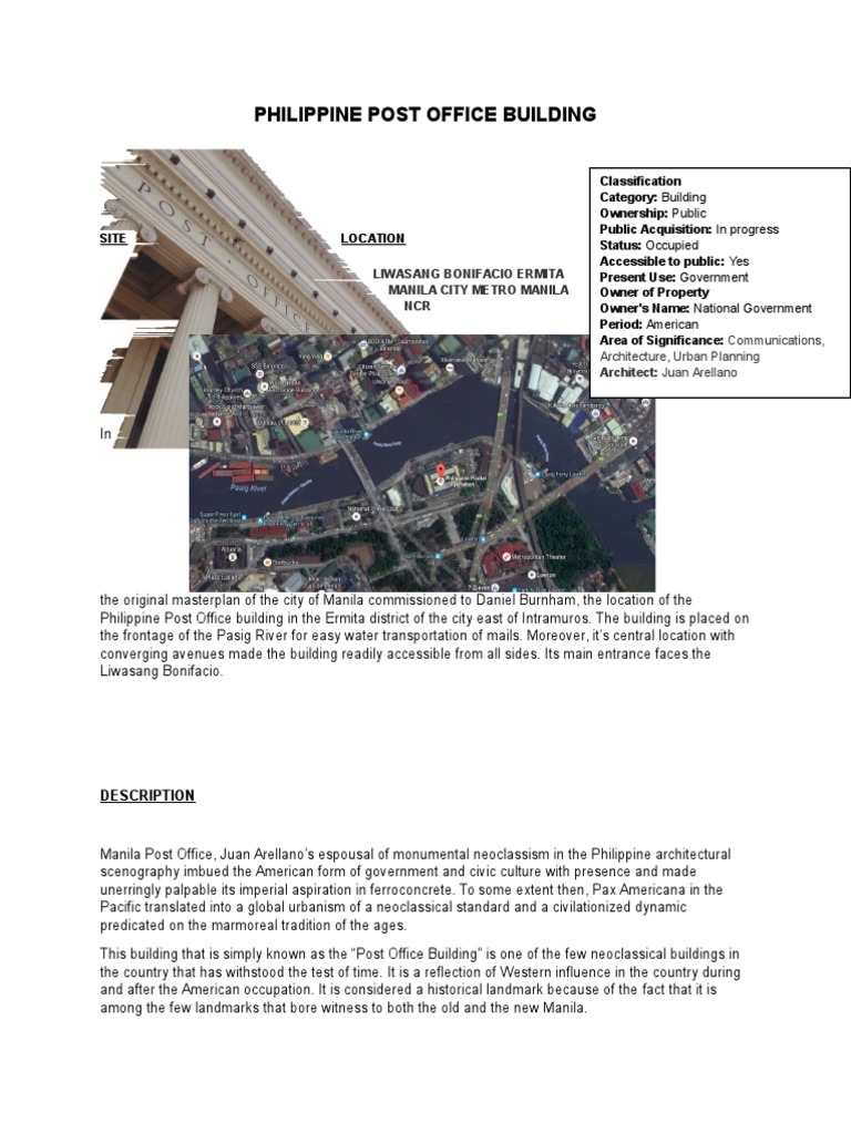 Manila Central Post Office Overview | PDF | Manila | Philippines