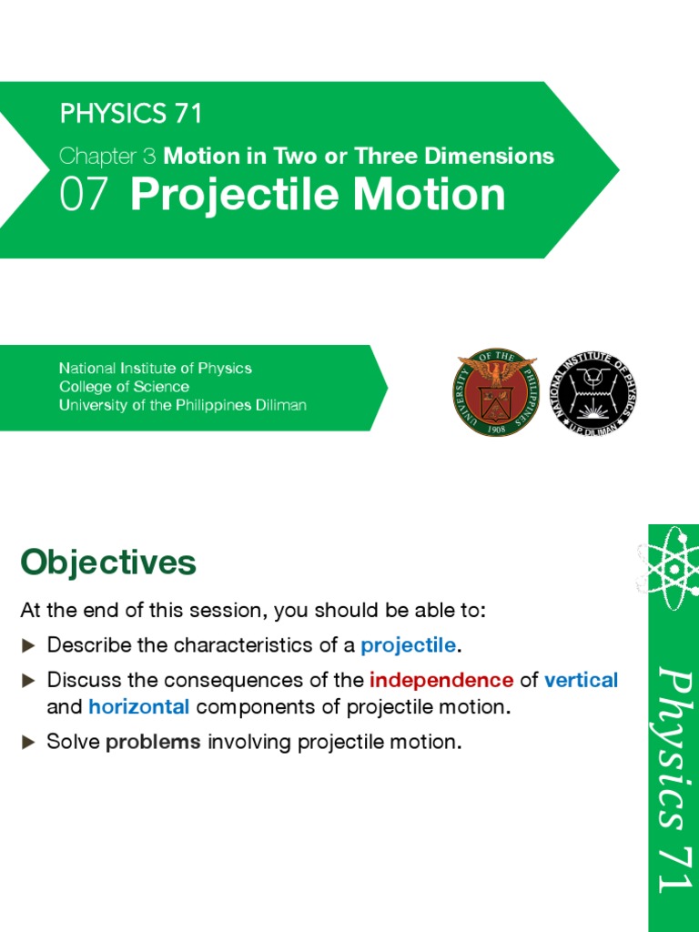 1.07 Projectile Motion | PDF | Acceleration | Classical Mechanics