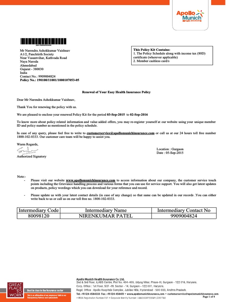 Intermediary Code Intermediary Name Intermediary Contact No 80098120 ...