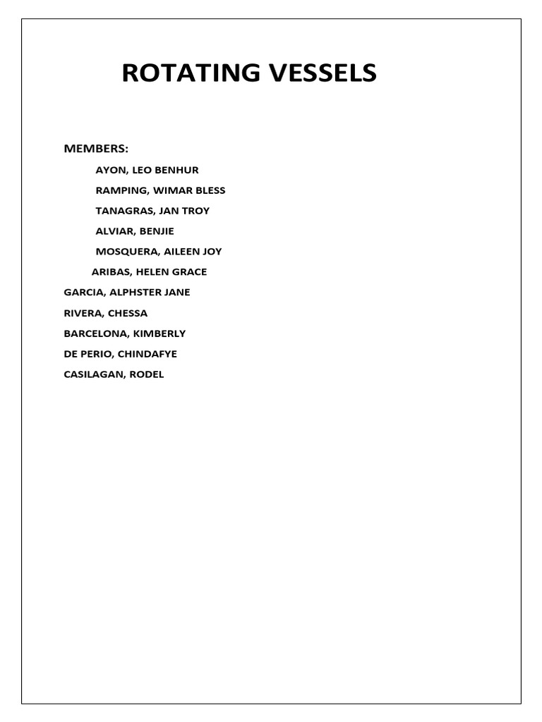 Rotating Vessels Edited | PDF | Vortices | Pressure