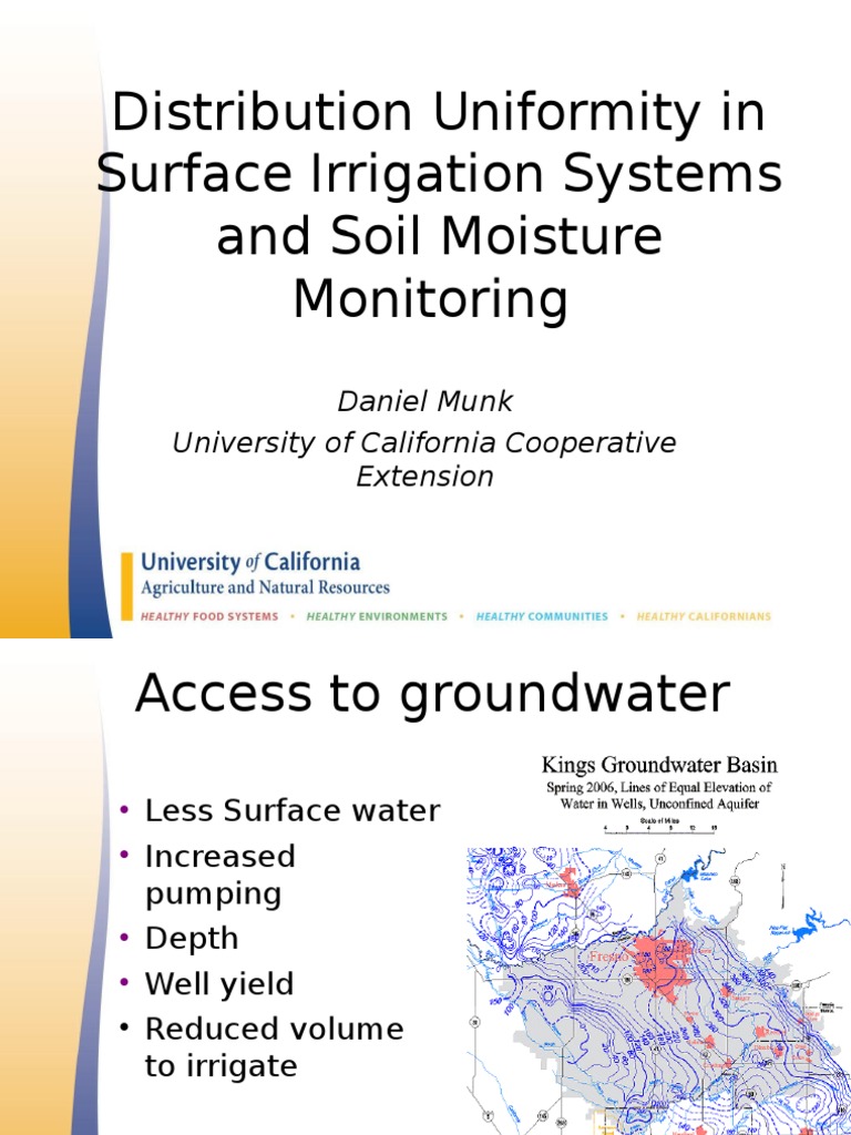 Improving Distribution Uniformity in Irrigation | PDF | Irrigation | Soil