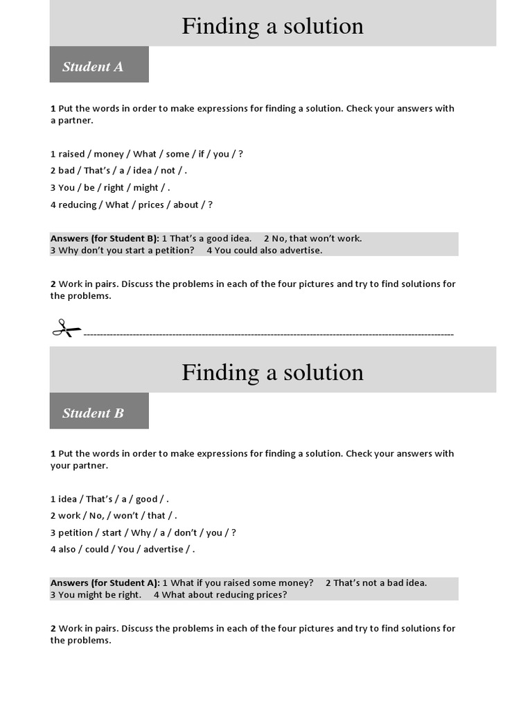 Pre-Int U12 FindingASolution SC | PDF