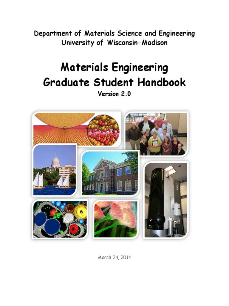 Materials Engineering Graduate Student Handbook | PDF | Thesis ...