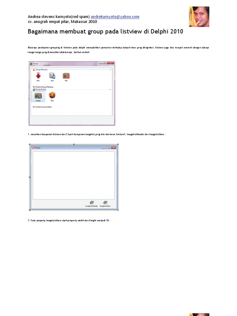 Grouping Listview Delphi 2010 Pdf