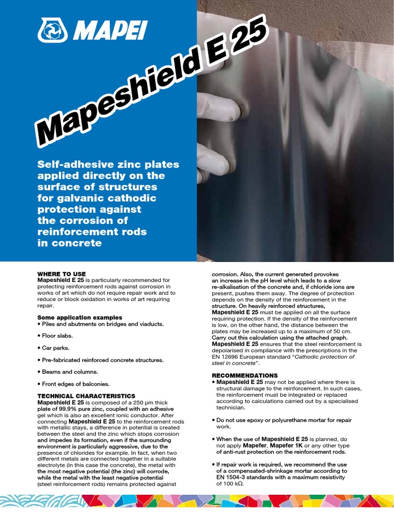 6101 Mapeshield e 25 GB | PDF | Corrosion | Structural Steel