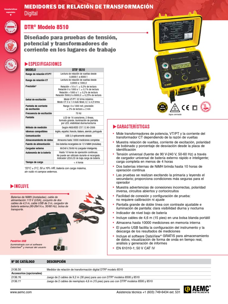 DTR 8510 | PDF | Batería (electricidad) | USB