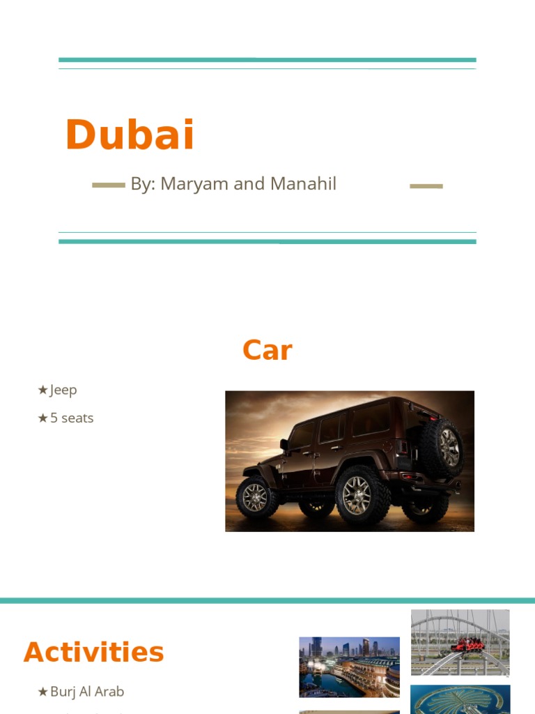 Dubai Travel Guide: Activities, Food & Hotels | PDF