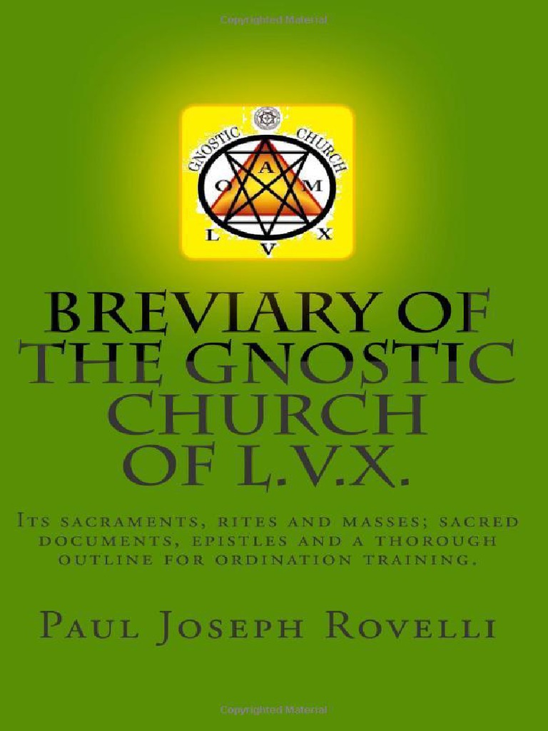 Paul Joseph Rovelli - Breviary of The Gnostic Church of LVX | PDF ...