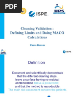 Cleaning Validation Matrix | PDF | Solubility | Dose (Biochemistry)