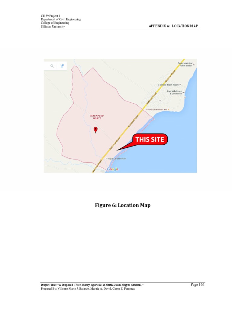 Figure 6: Location Map: CE 59 Project I Department of Civil Engineering ...