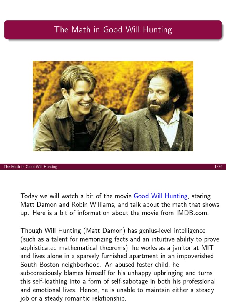 The Math in Good Will Hunting | PDF | Vertex (Graph Theory) | Graph Theory