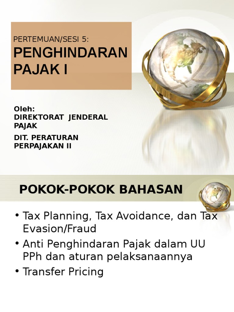 Penghindaran Pajak | PDF