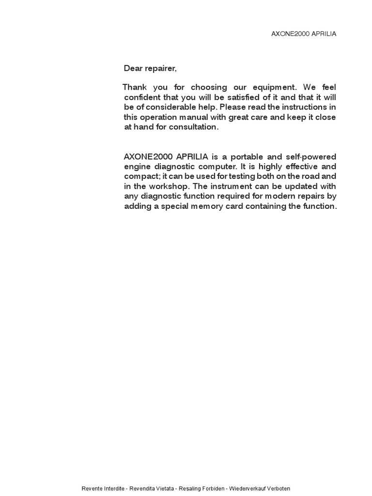 Aprilia Axone | PDF | Computer Program | Programming