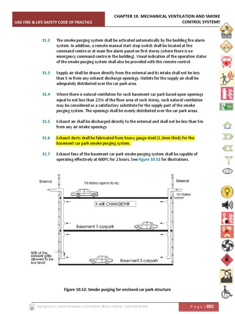 Uae Fire & Life Safety Code of Practice: Chapter 10. Mechanical ...