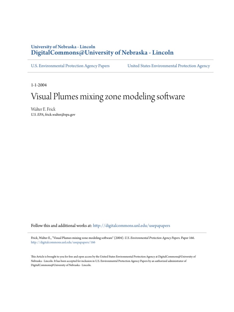 Visual Plumes Mixing Zone Modeling Software | PDF | United States ...