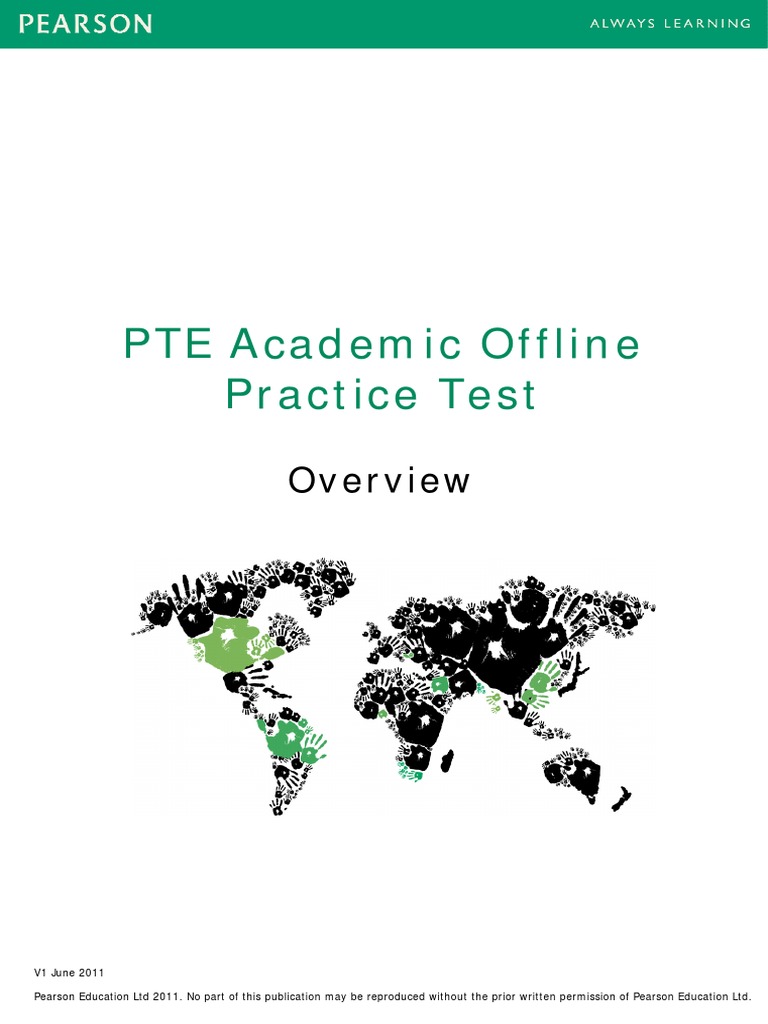 Overview PTE Practice Test.pdf | Multiple Choice | Tests