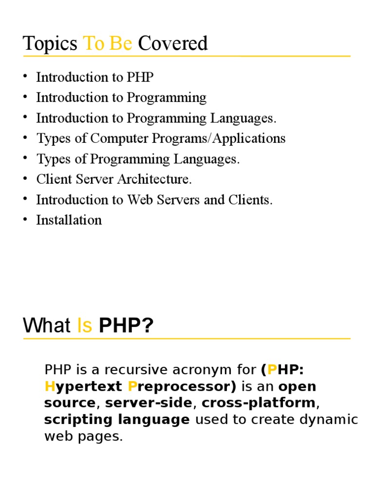 To Be: Topics Covered | PDF | Web Server | Internet & Web