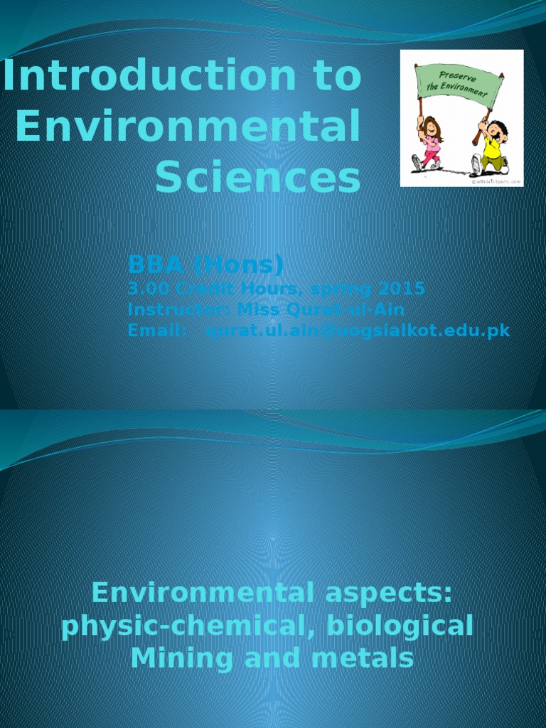 Introduction To Environmental Sciences | PDF