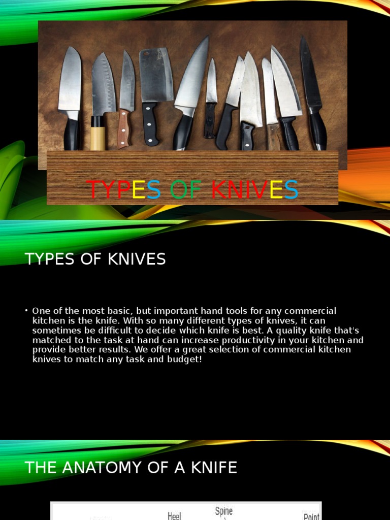 Types of Knives | PDF | Knife | Blade