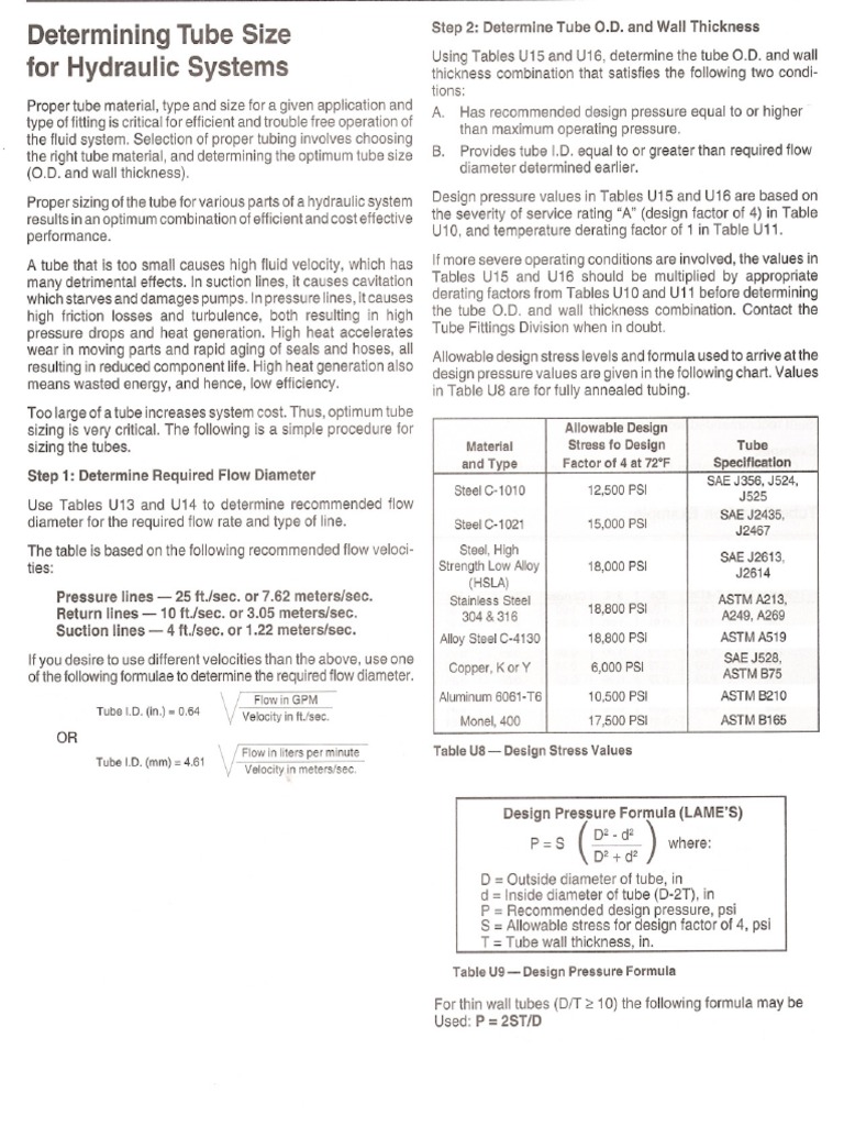 Tube Selection Chart | PDF | Gas Technologies | Chemical Engineering