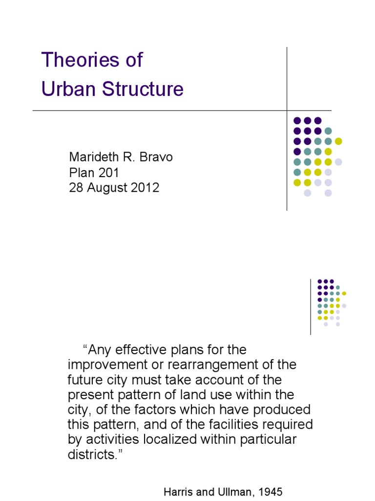 Theories of Urban Structure-28August2012 | PDF | Demand | Nature