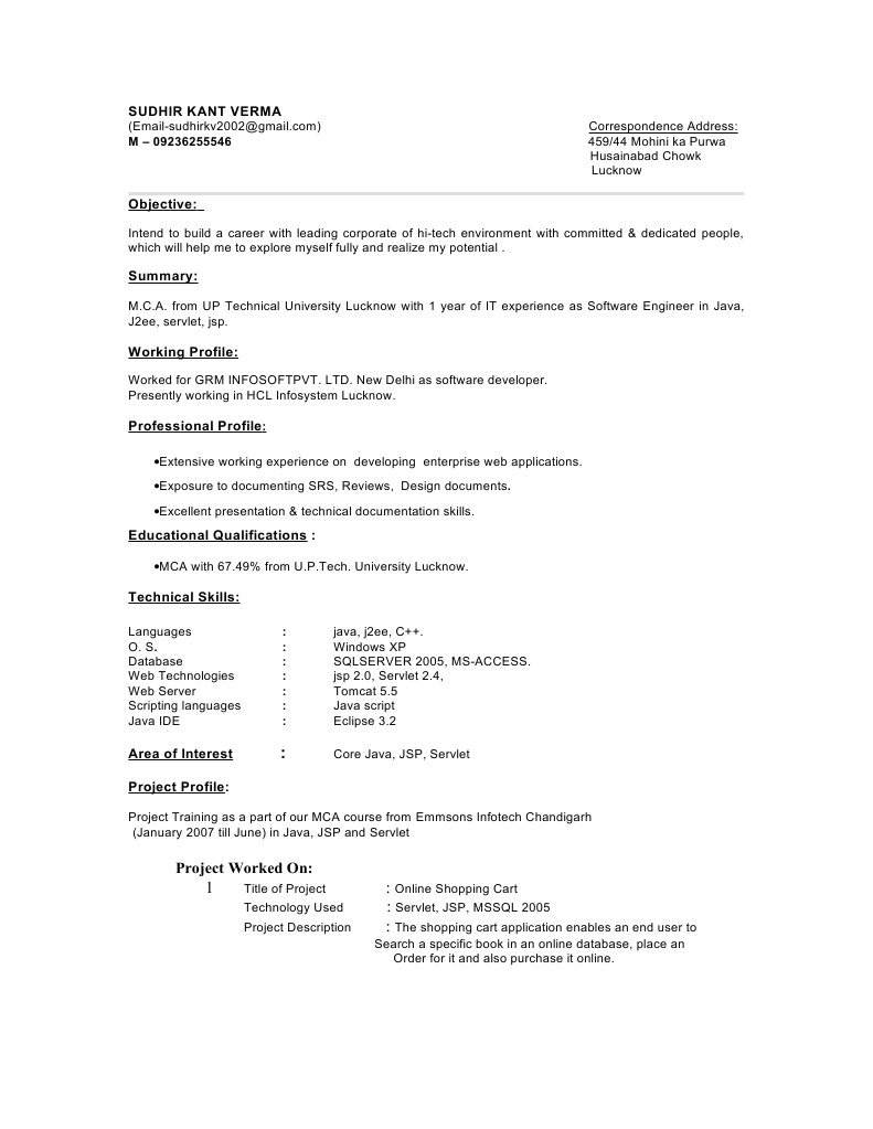 Resume 1 | Download Free PDF | Java Server Pages | Java Servlet