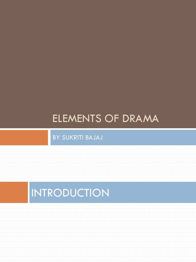 Elements of Drama | PDF