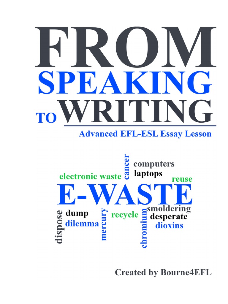 Electronic Waste Essay Lesson | PDF | Electronic Waste | Consumer ...