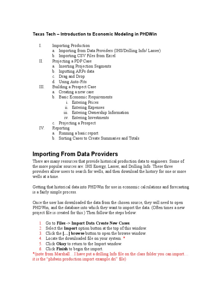 PhDWin Tutorial | PDF | Comma Separated Values | Microsoft Excel