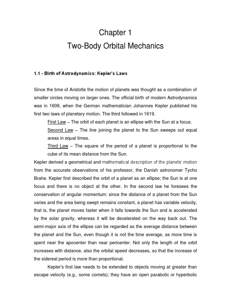 Space Flight Mechanics | PDF | Orbit | Ellipse