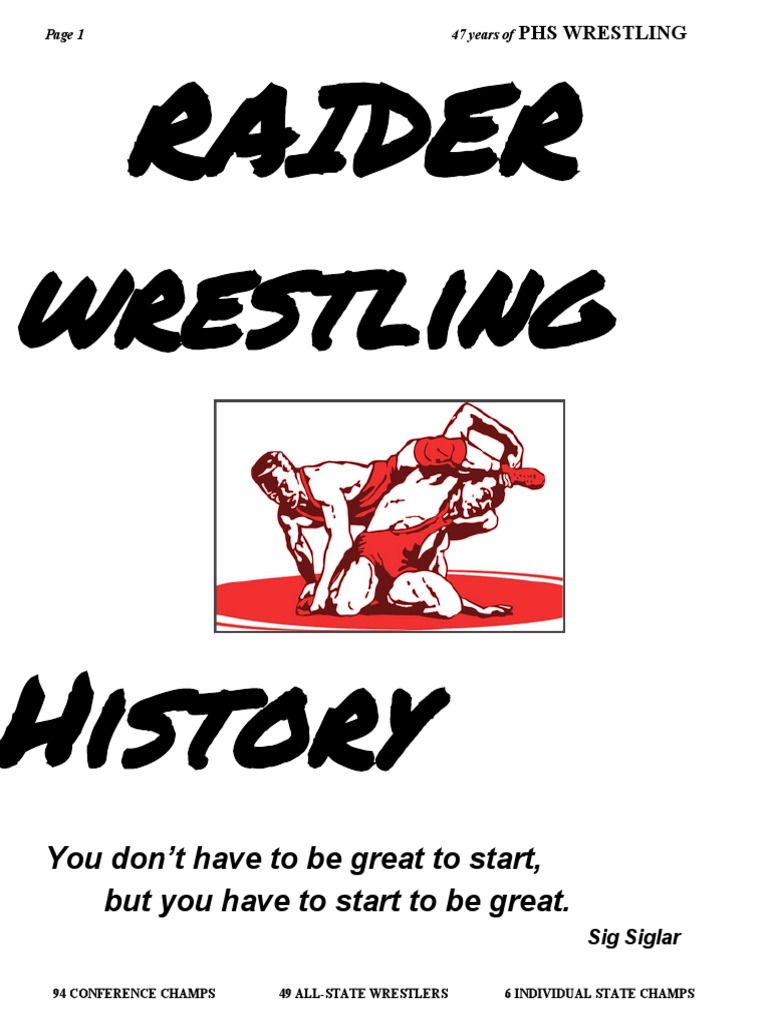 PHS Wrestling: 47 Years of Excellence | PDF | Track And Field ...
