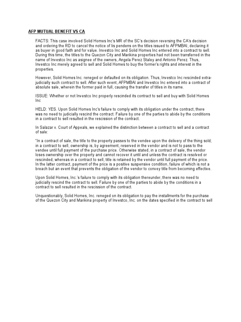 Afp Mutual Benefit Vs CA | PDF | Legal Concepts | Virtue