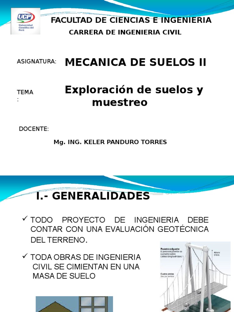Exploracion Del Subsuelo MECANICA de SUELOS II | PDF | Earth Sciences ...