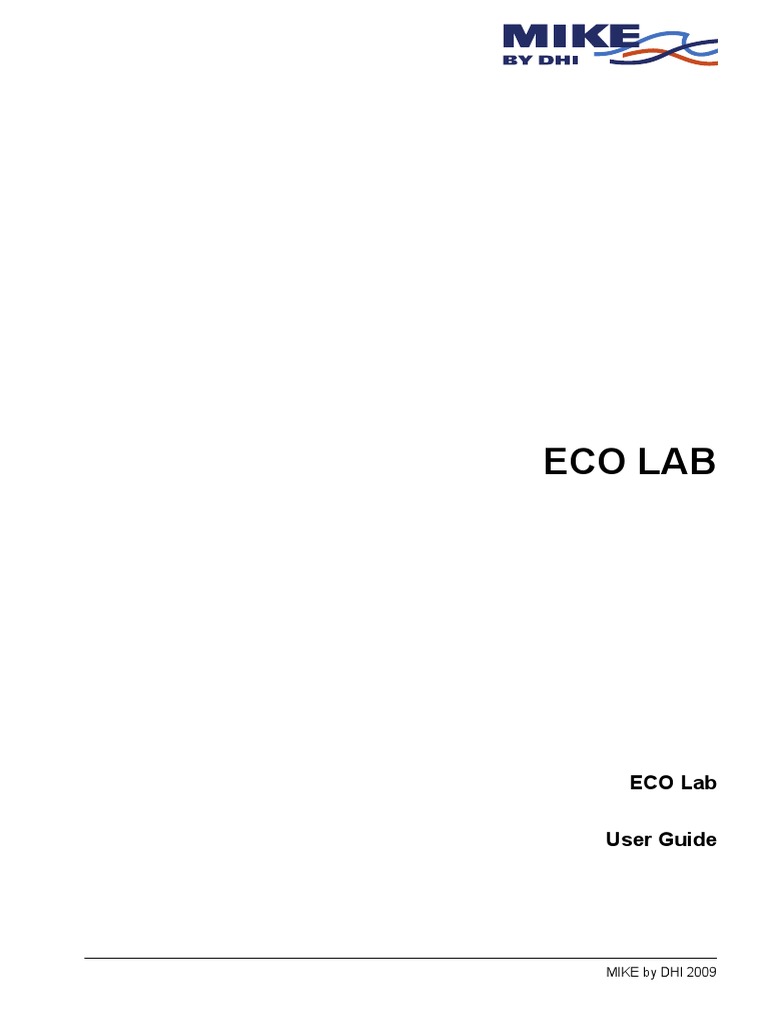ECOLAB UserGuide | PDF