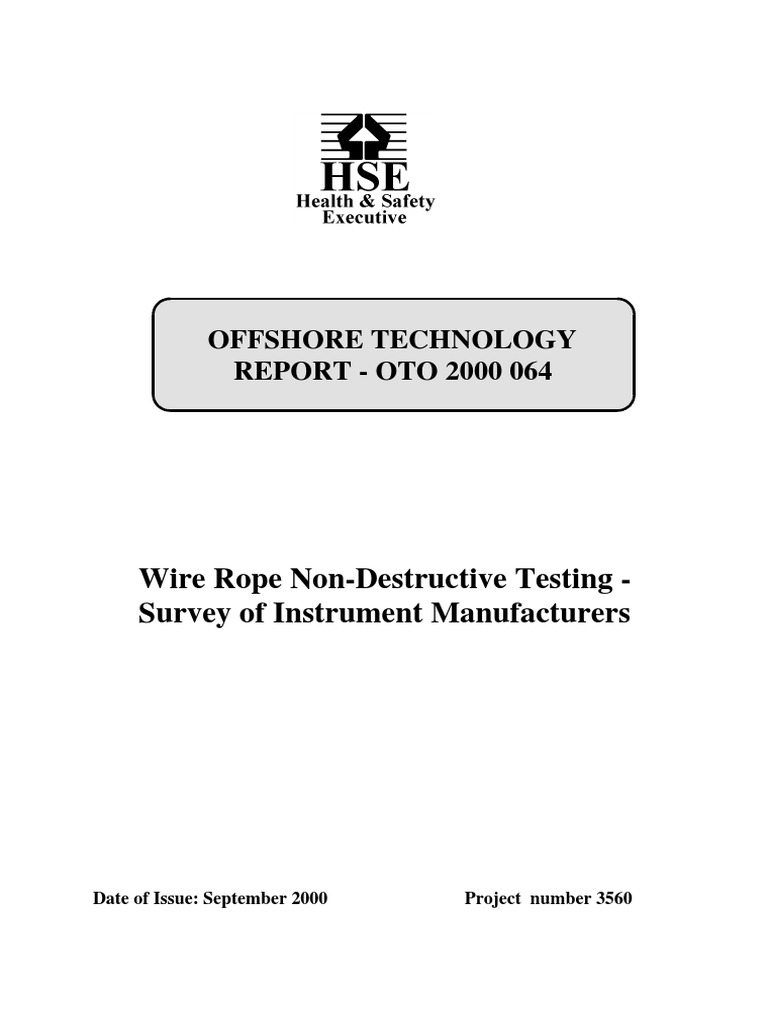 Wire Rope Testing PDF | PDF | Nondestructive Testing | Inductor