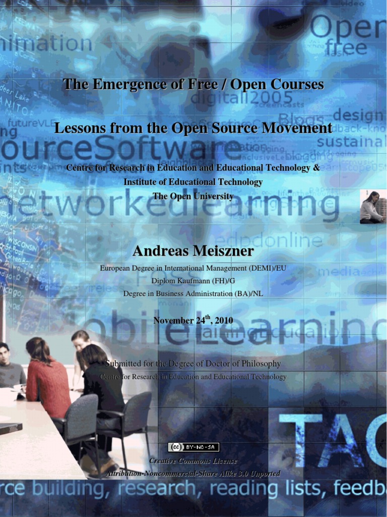The Emergence of Free / Open Courses - Lessons From The Open Source Movement | PDF | Action ...