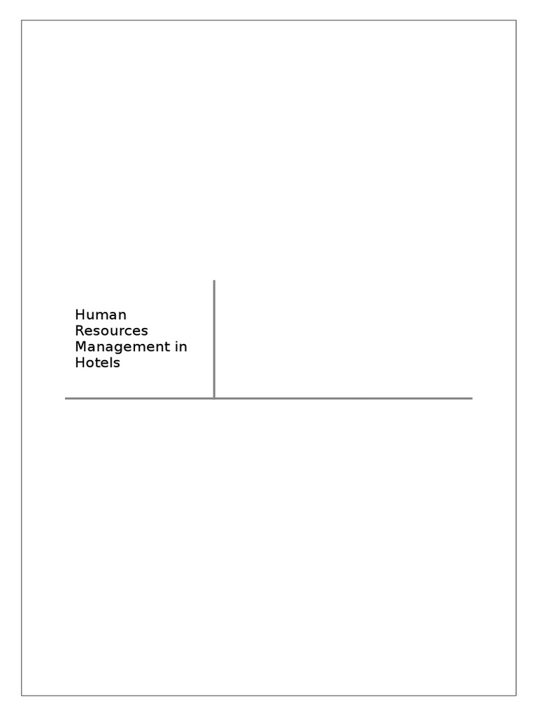 Unit 18 Human Resources Management in Hotels Assignment | PDF | Collective Bargaining | Employment