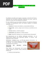 Tabla de Medidas para Dientes Permanentes | PDF | Anatomia dental | Diente